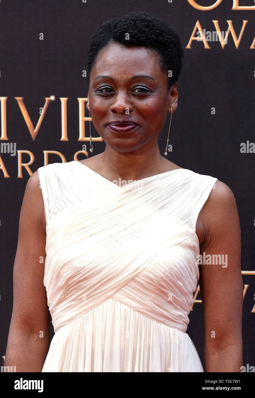 Natasha Gordon seen on the red carpet during The Olivier Awards 2019 ...
