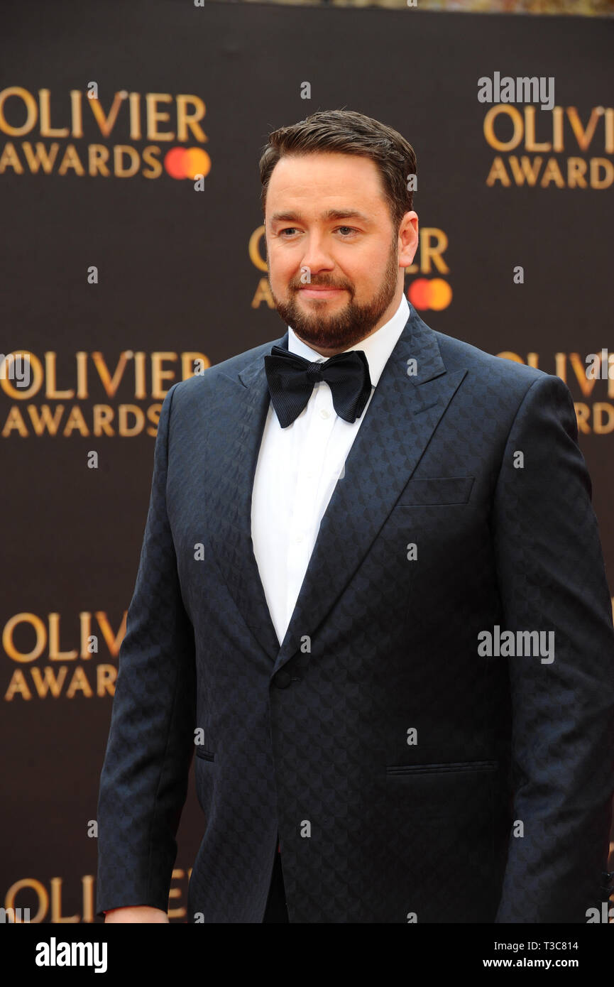 Jason Manford seen on the red carpet during the Olivier awards at the ...