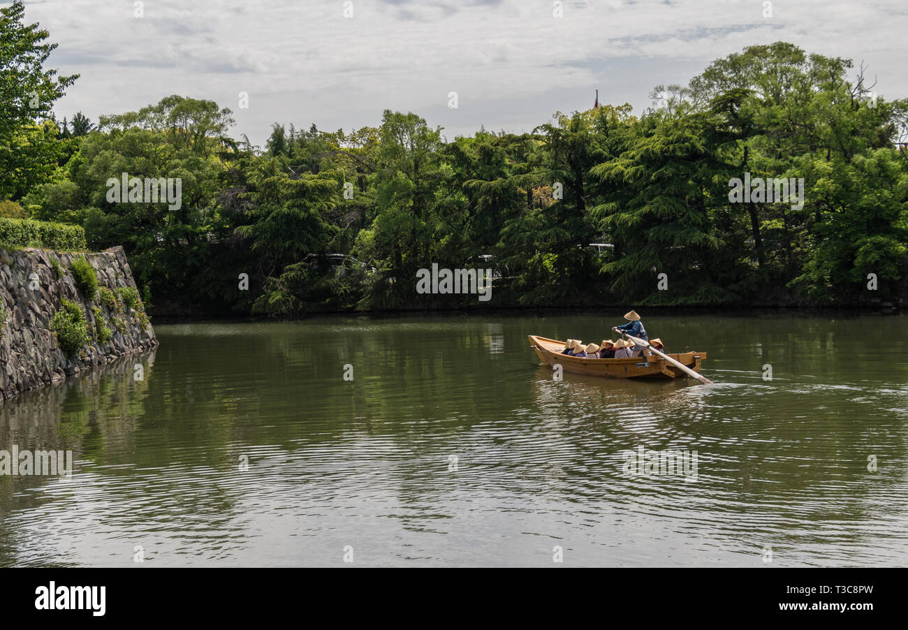 Traditional float with sightseeing Tourists and Guide in the Inner Moat ...