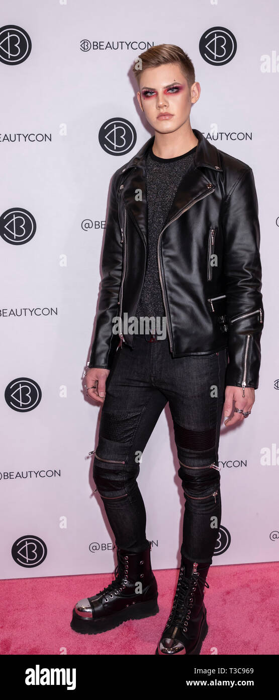 New York, NY, USA - April 6, 2019: Trevor Barrett attends Beautycon ...