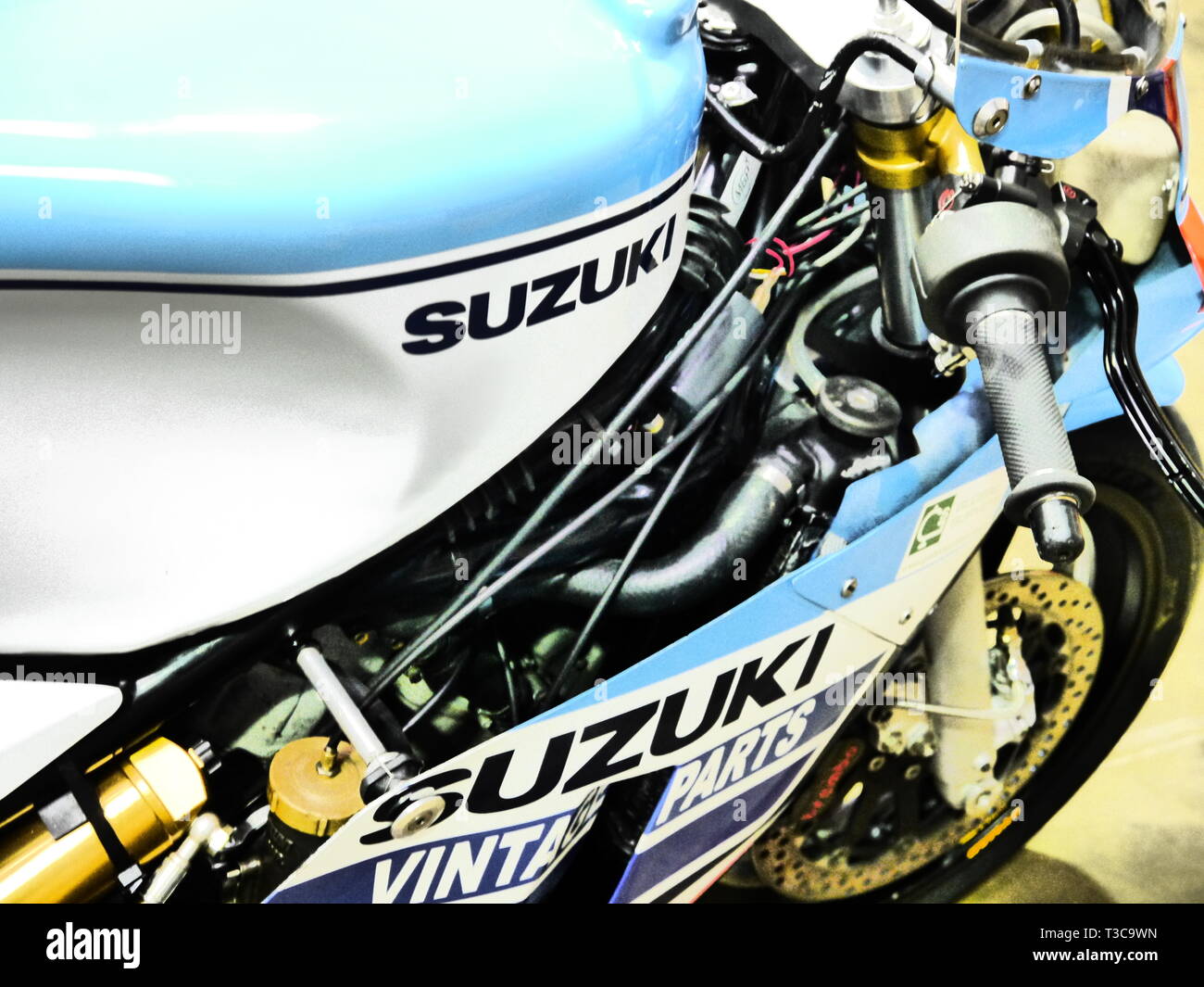 Team Classic Suzuki RG500 as ridden by Danny Webb Stock Photo - Alamy