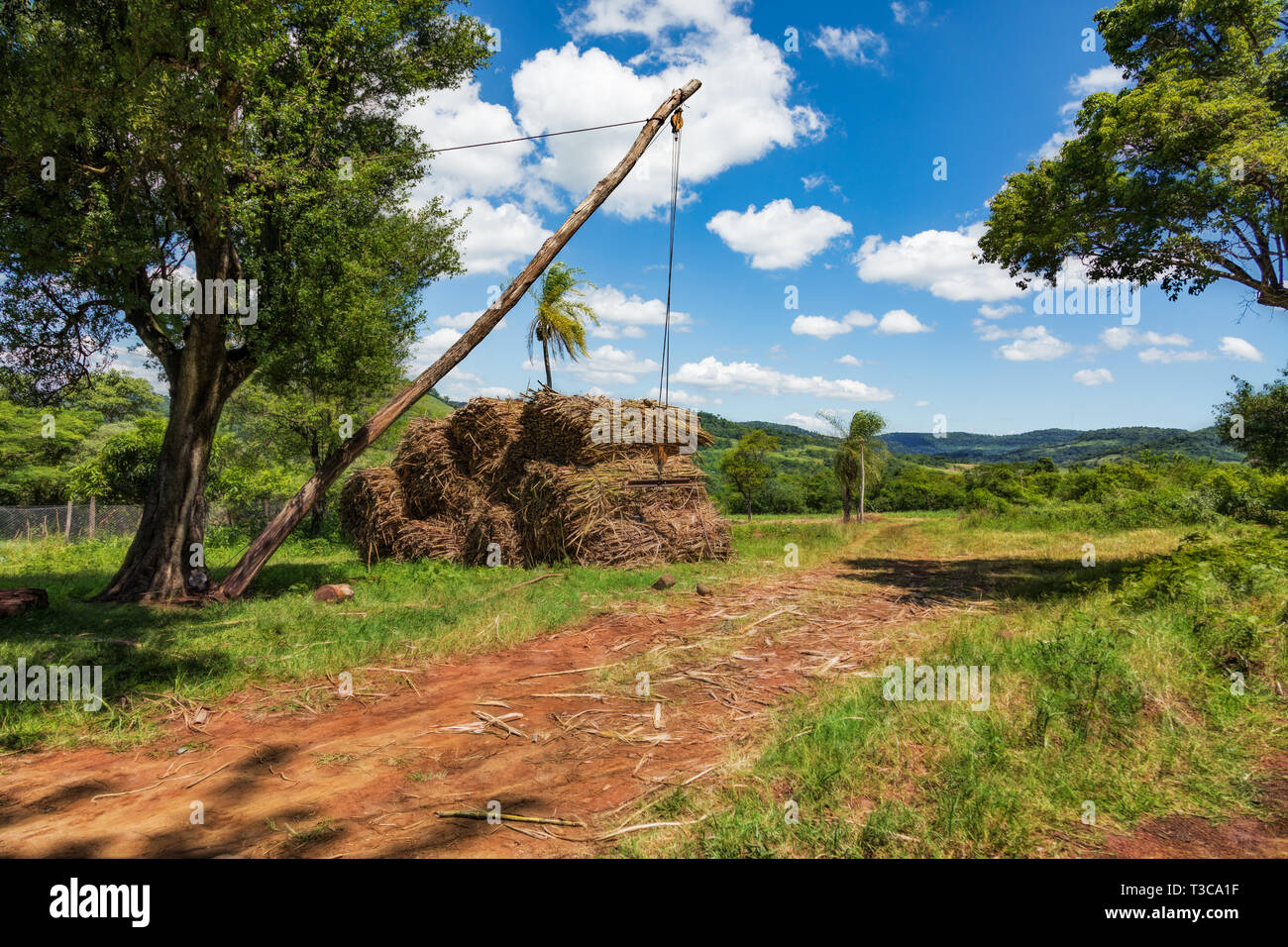 Simple crane on truck hi-res stock photography and images - Alamy