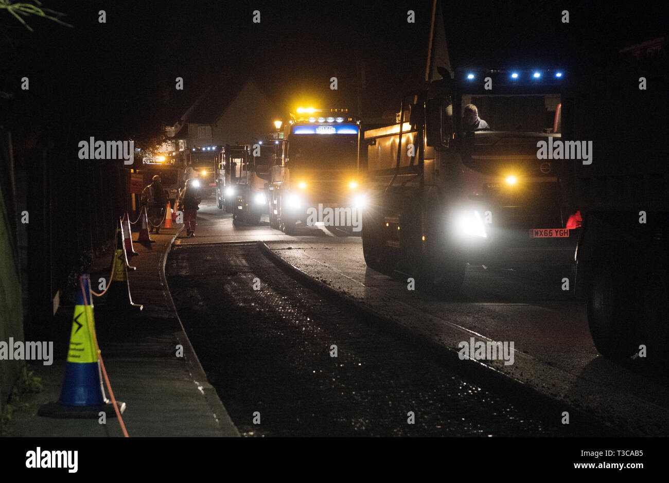 Resurfacing road hi-res stock photography and images - Alamy
