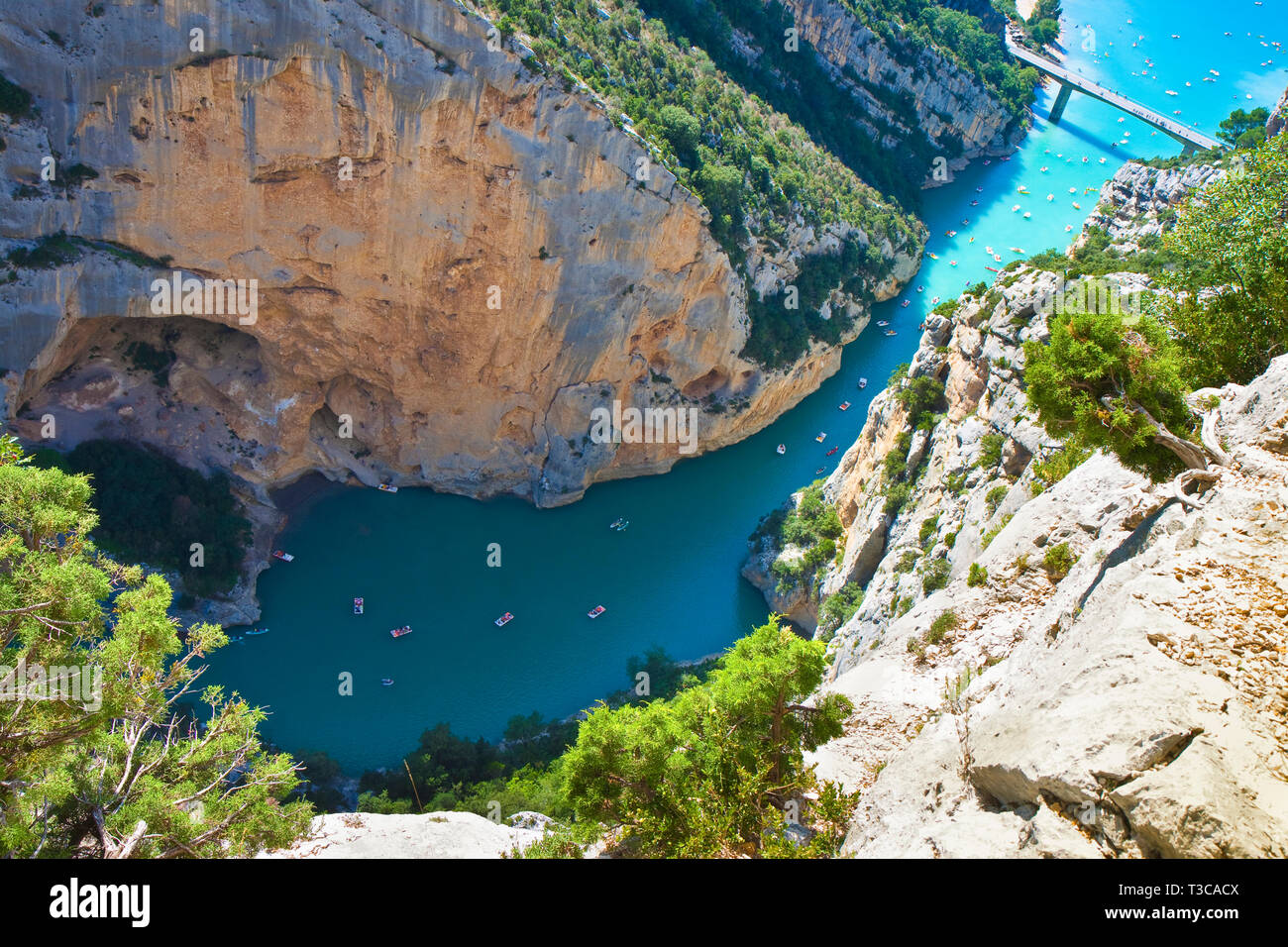The largest European canyon called Verdon Gorges (Europe-France ...