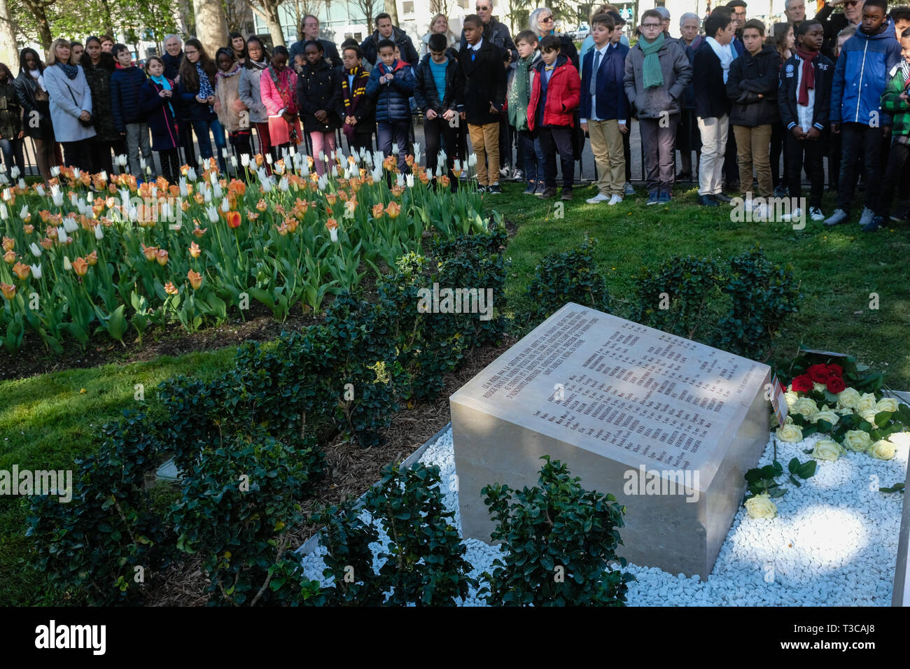 Memorial 44 children Izieu Stock Photo - Alamy