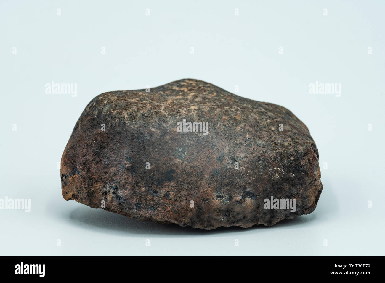 Chondrite Meteorite isolated, a piece of rock formed in outer space in ...