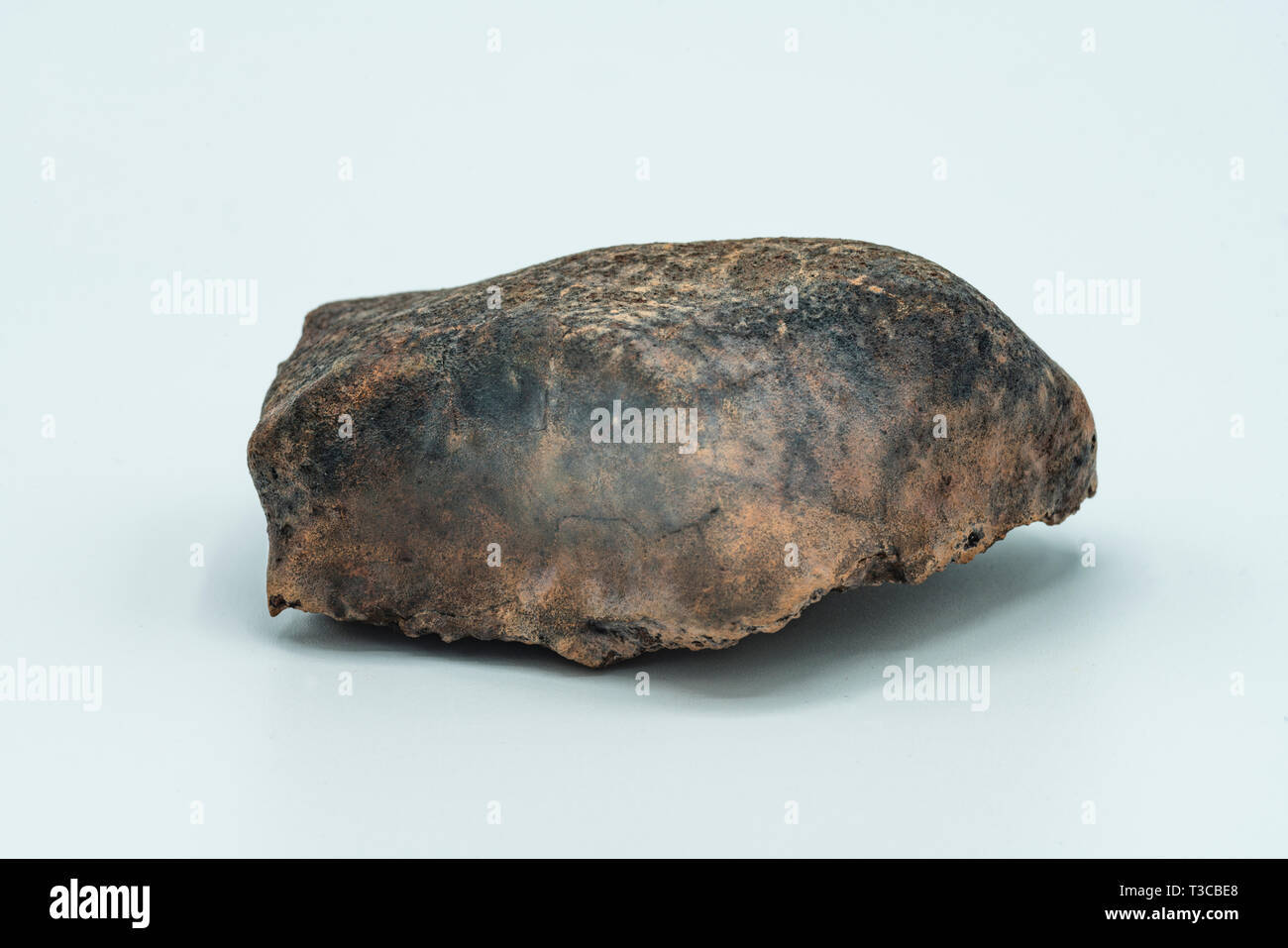 Chondrite Meteorite isolated, a piece of rock formed in outer space in ...