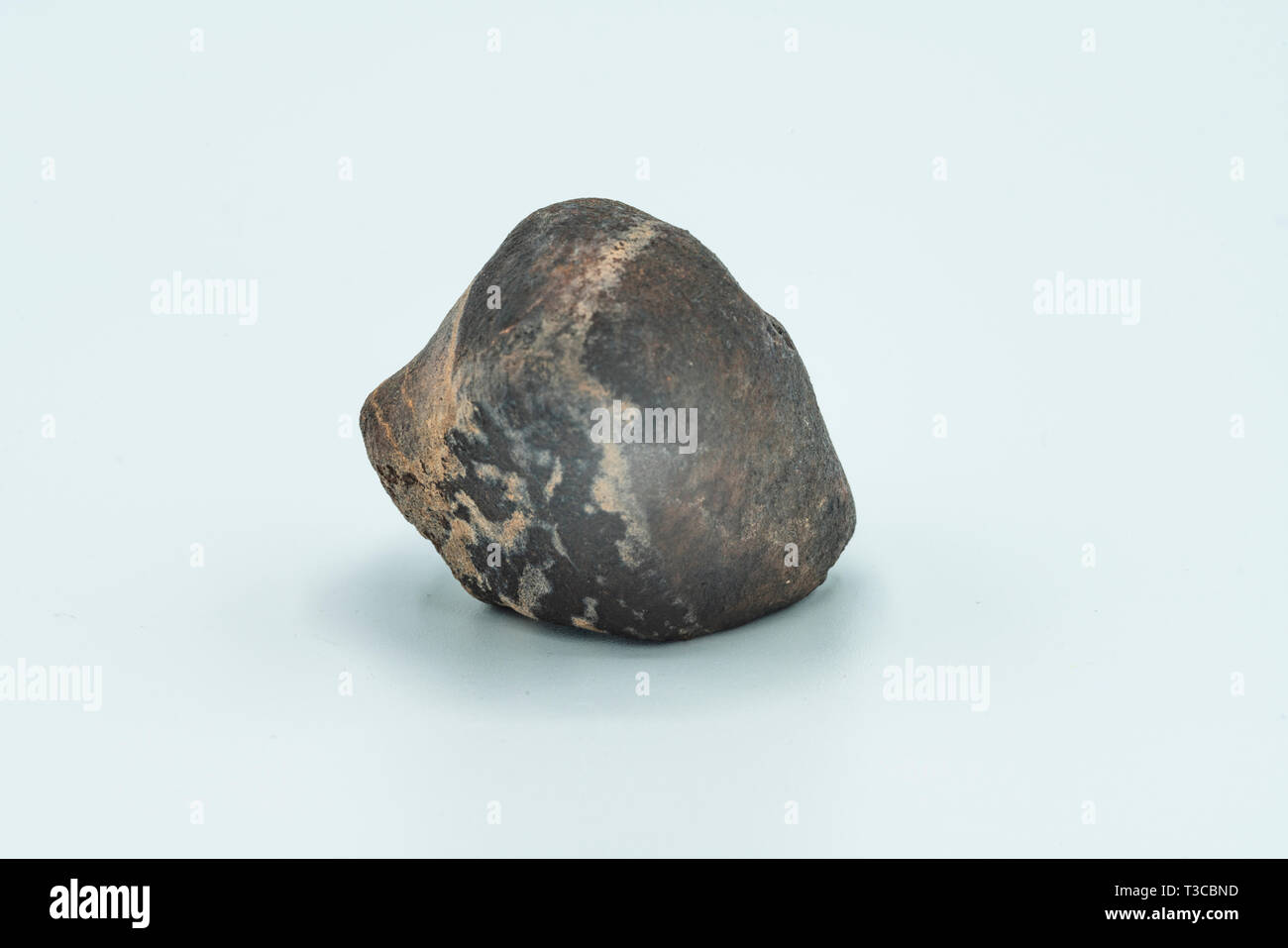 Chondrite Meteorite isolated, a piece of rock formed in outer space in ...
