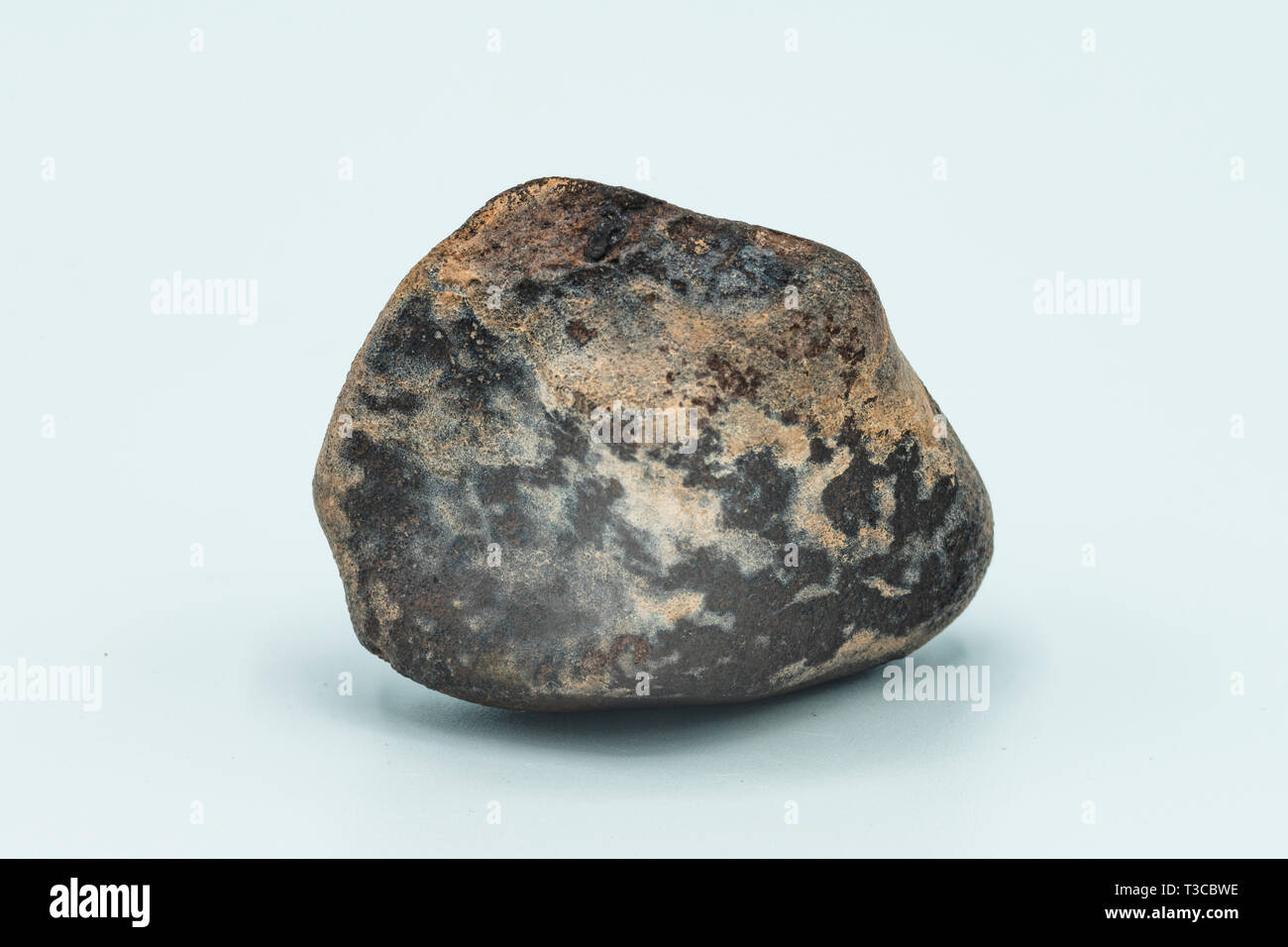 Chondrite Meteorite isolated, a piece of rock formed in outer space in ...