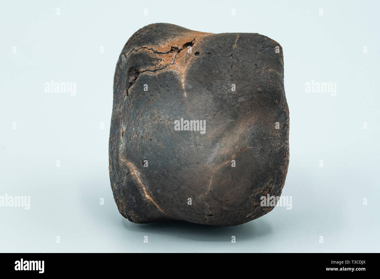 Chondrite Meteorite isolated, a piece of rock formed in outer space in ...