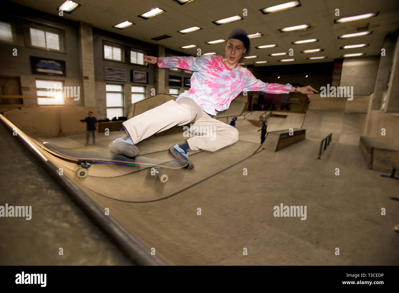 Skateboarder Action Shot Stock Photo - Alamy
