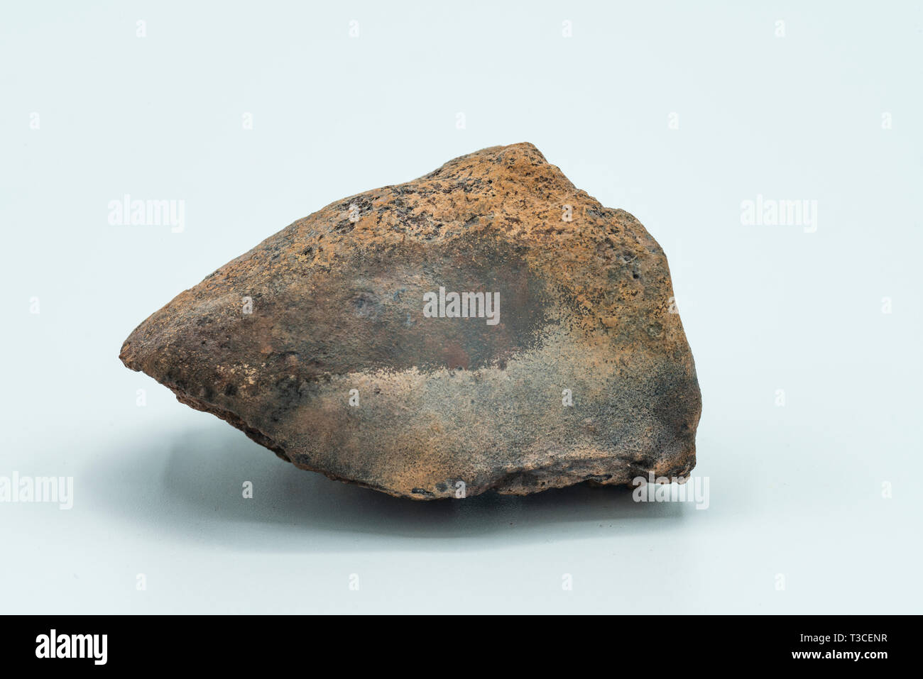 Chondrite Meteorite isolated, a piece of rock formed in outer space in ...