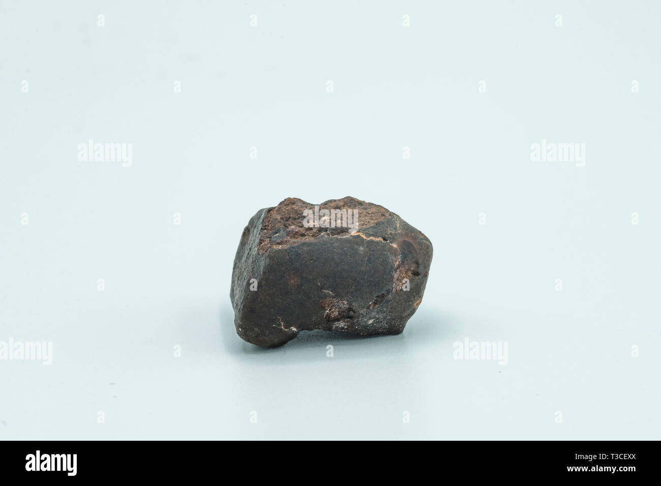 Chondrite Meteorite isolated, a piece of rock formed in outer space in ...