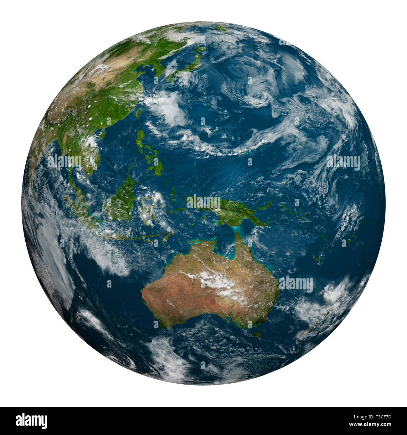 Asia and oceania map Cut Out Stock Images & Pictures - Alamy