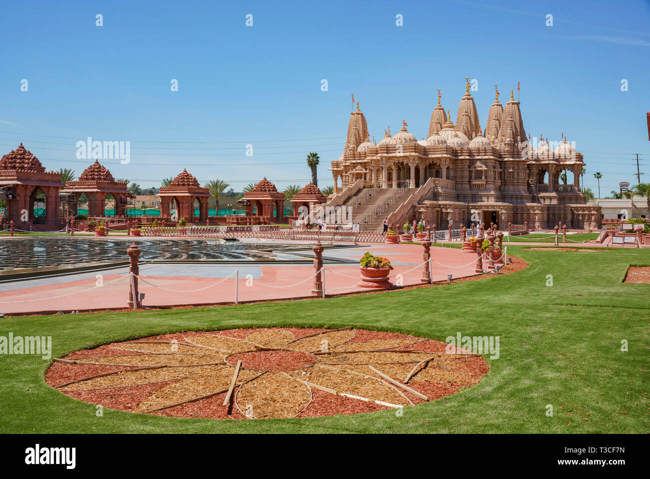 Chino Hills, MAR 31: Exterior view of the famous BAPS Shri Swaminarayan ...