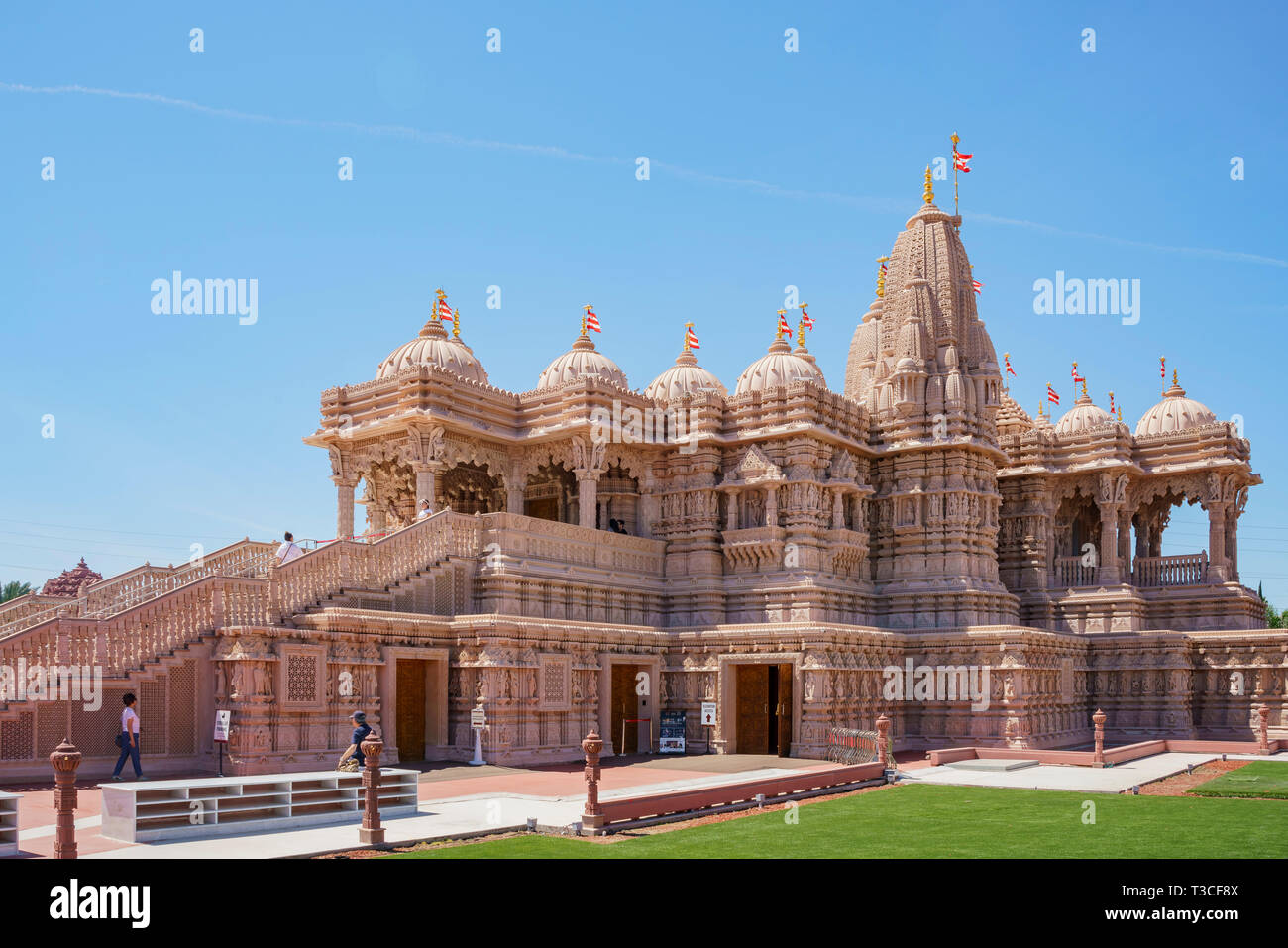 Chino Hills, MAR 31: Exterior view of the famous BAPS Shri Swaminarayan ...