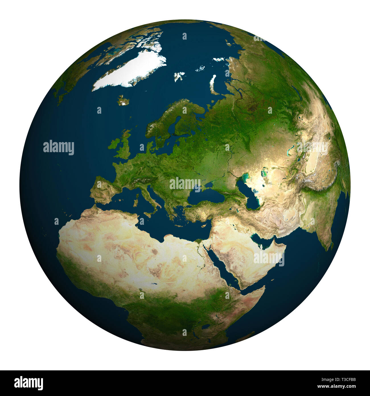 Planet earth europe Cut Out Stock Images & Pictures - Alamy