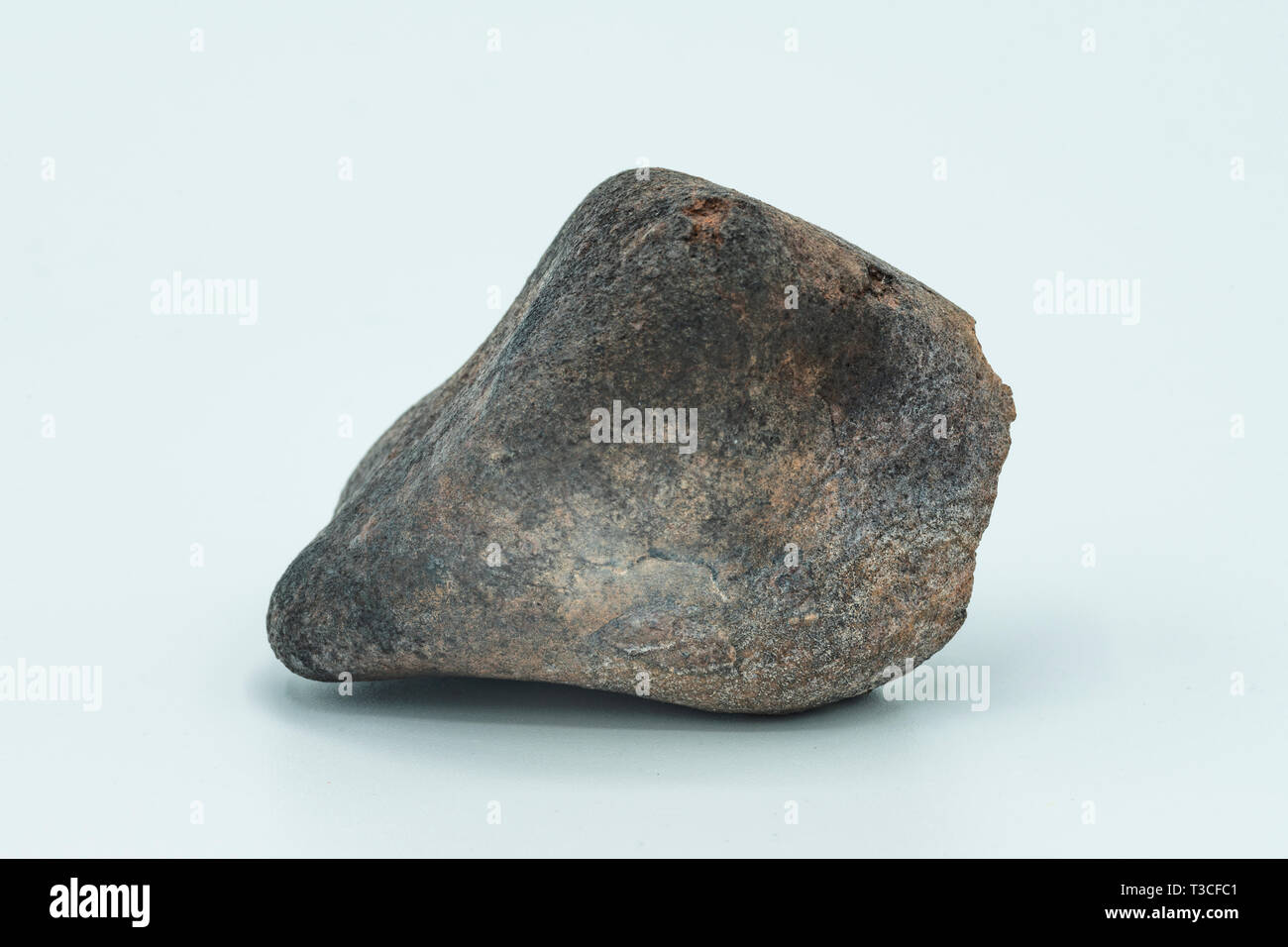 Chondrite Meteorite isolated, a piece of rock formed in outer space in ...