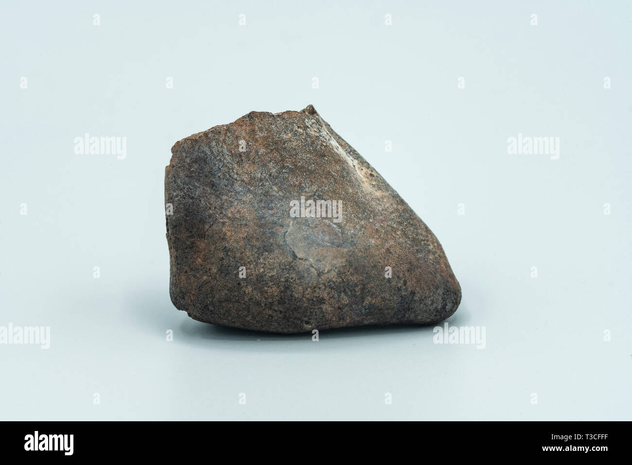 Chondrite Meteorite isolated, a piece of rock formed in outer space in ...