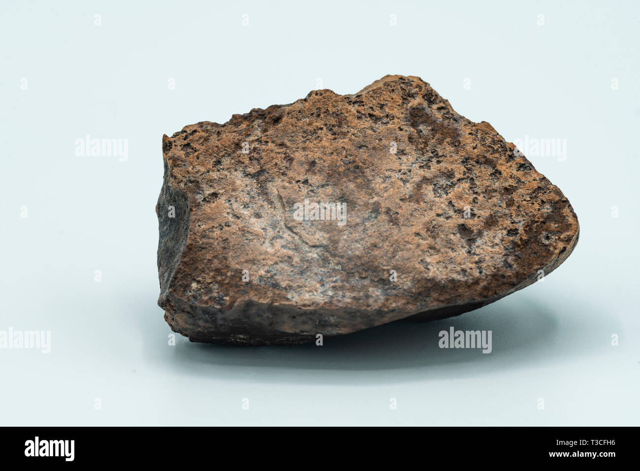 Chondrite Meteorite isolated, a piece of rock formed in outer space in ...