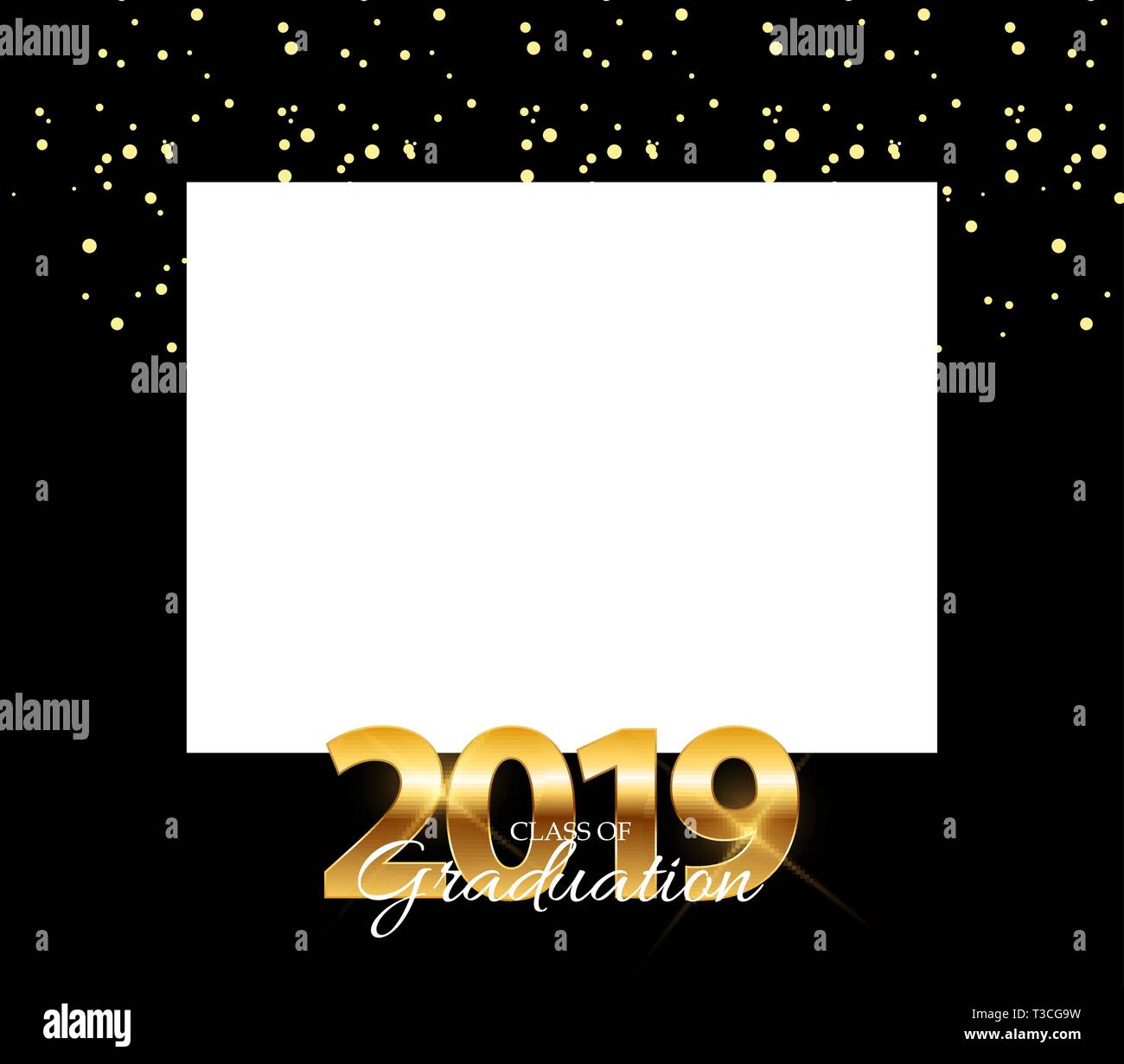 Class of 2019 Graduarion Design Elements Empty Frame with Education ...