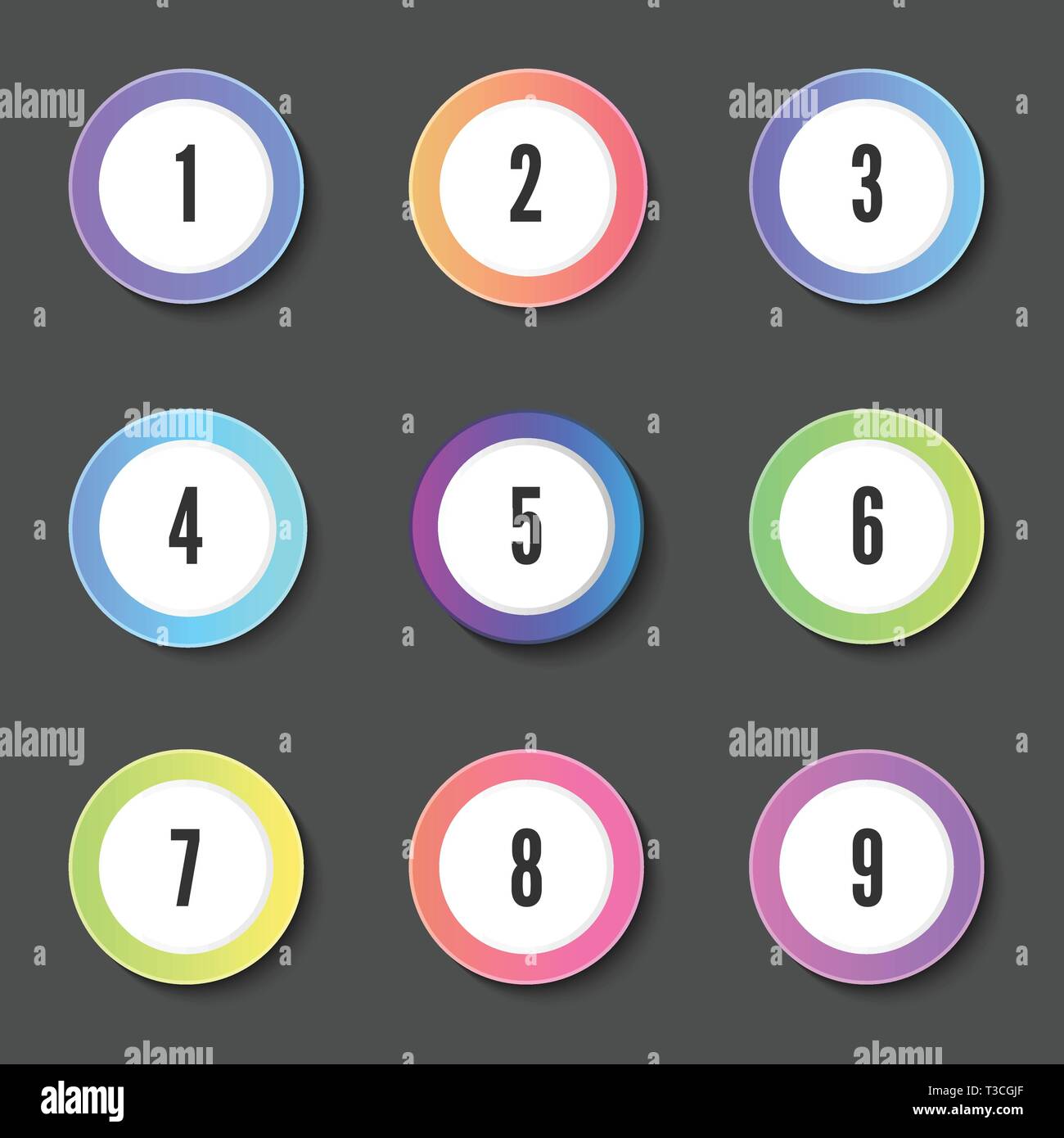 Numbered button hi-res stock photography and images - Alamy