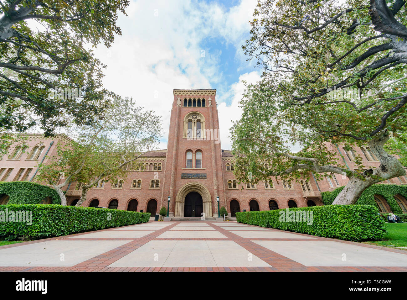 Los Angeles, APR 4: Exterior view of Bovard Auditorium of USC on APR 4 ...