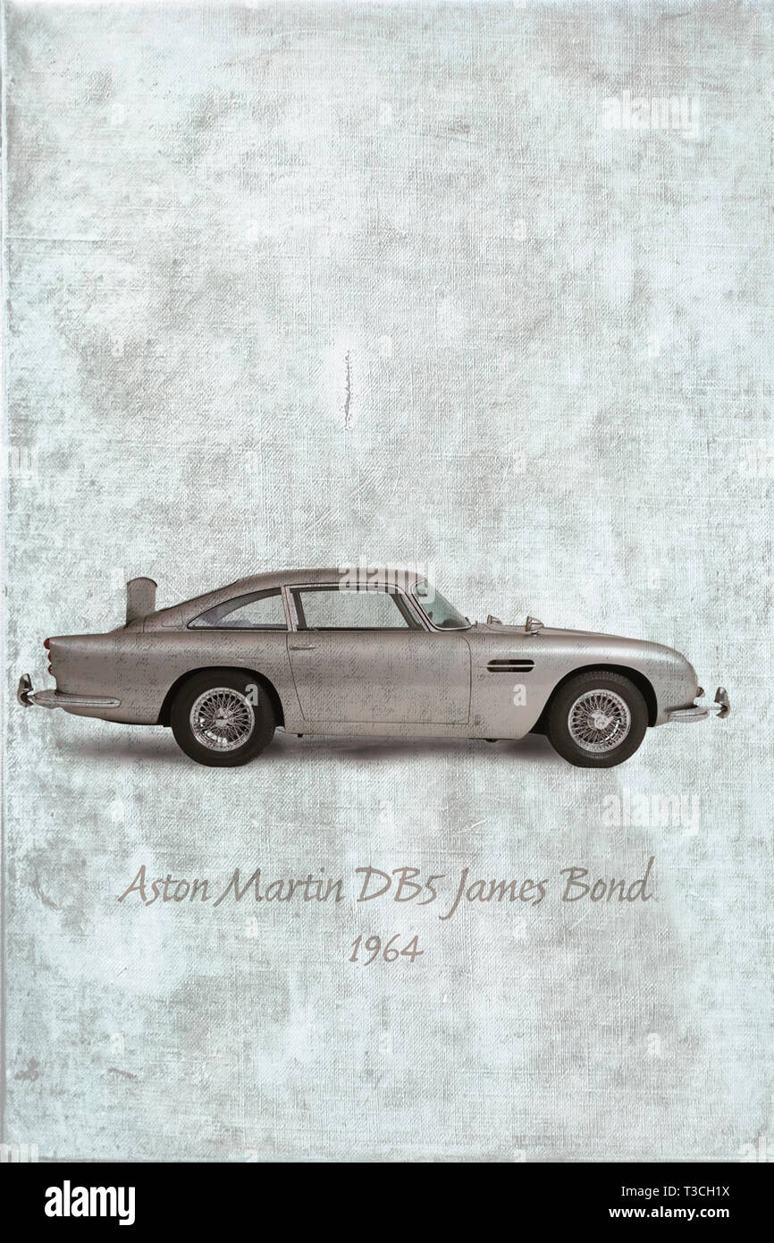 Vintage aston martin poster hi-res stock photography and images - Alamy