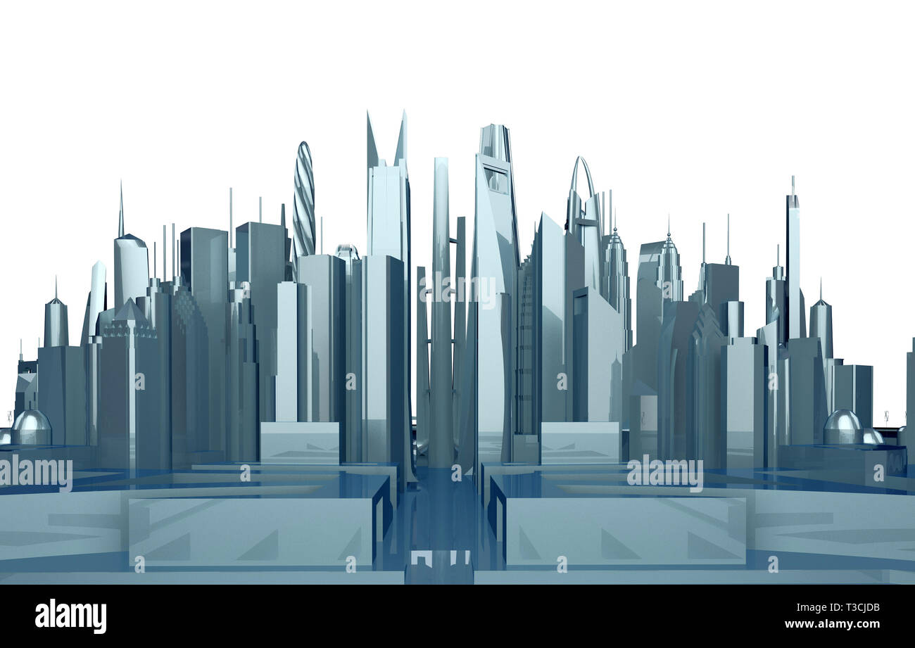 3d city drawing hi-res stock photography and images - Alamy