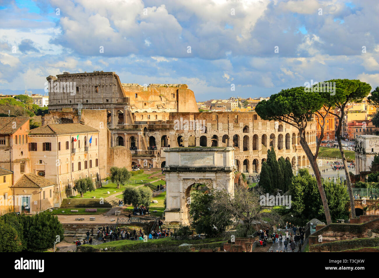 The Colosseum from the Forum, Rome, Italy Stock Photo - Alamy