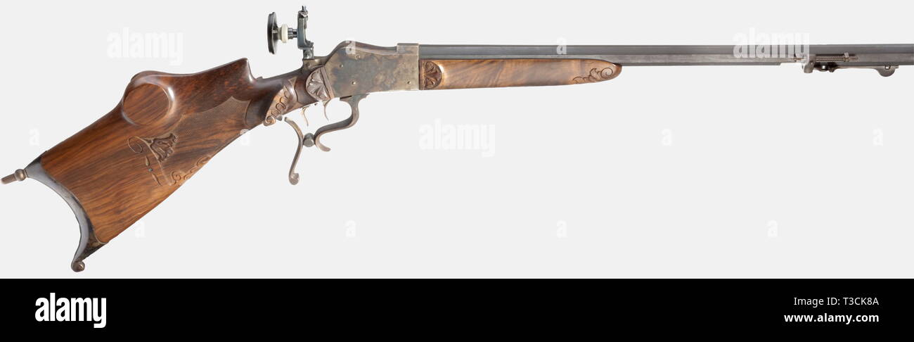 Civil long arms, modern systems, full stock rifle, A. Buergmoser ...