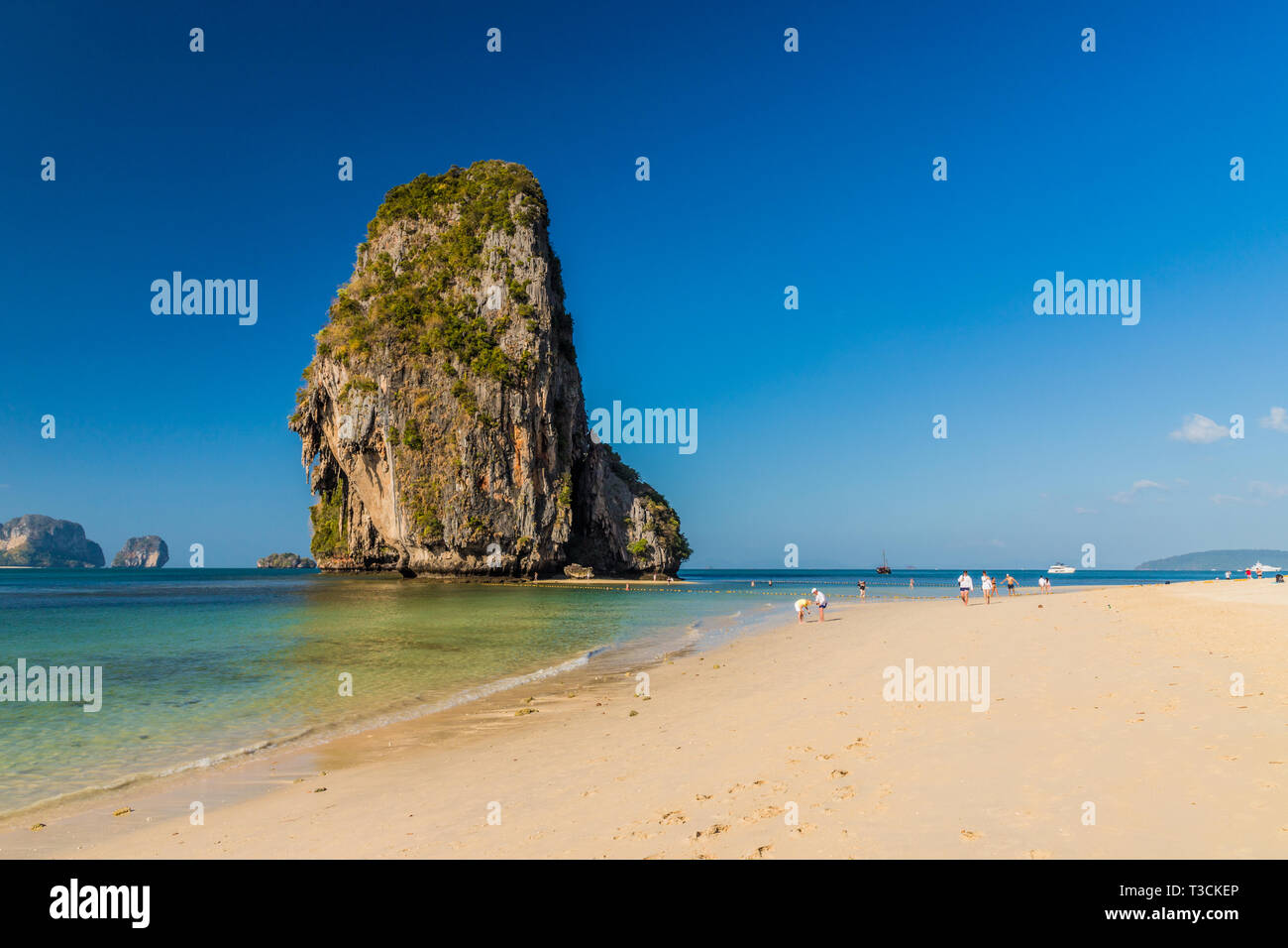 PhraNang Cave beach in Krabi Thailand Stock Photo - Alamy
