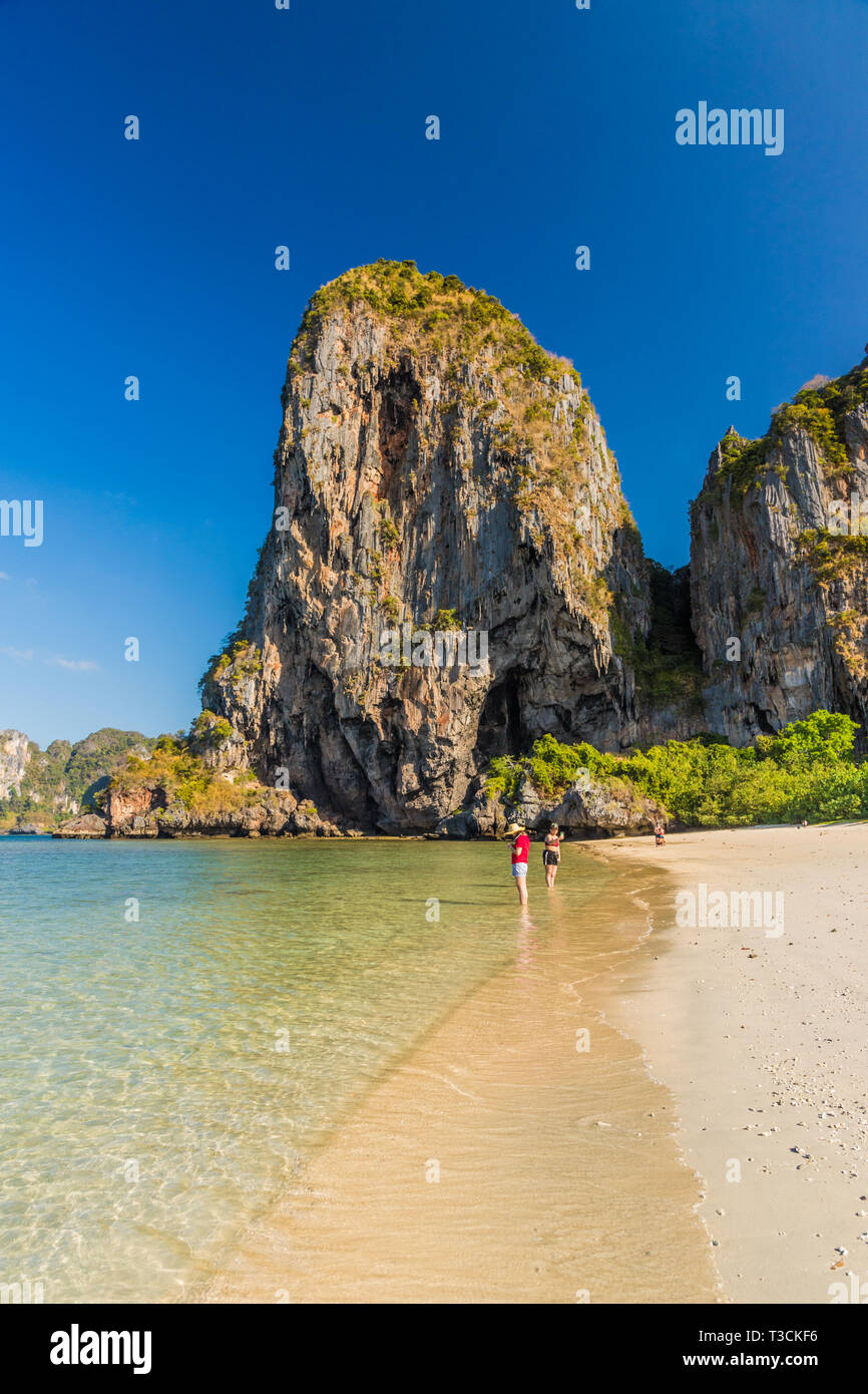 PhraNang Cave beach in Krabi Thailand Stock Photo - Alamy