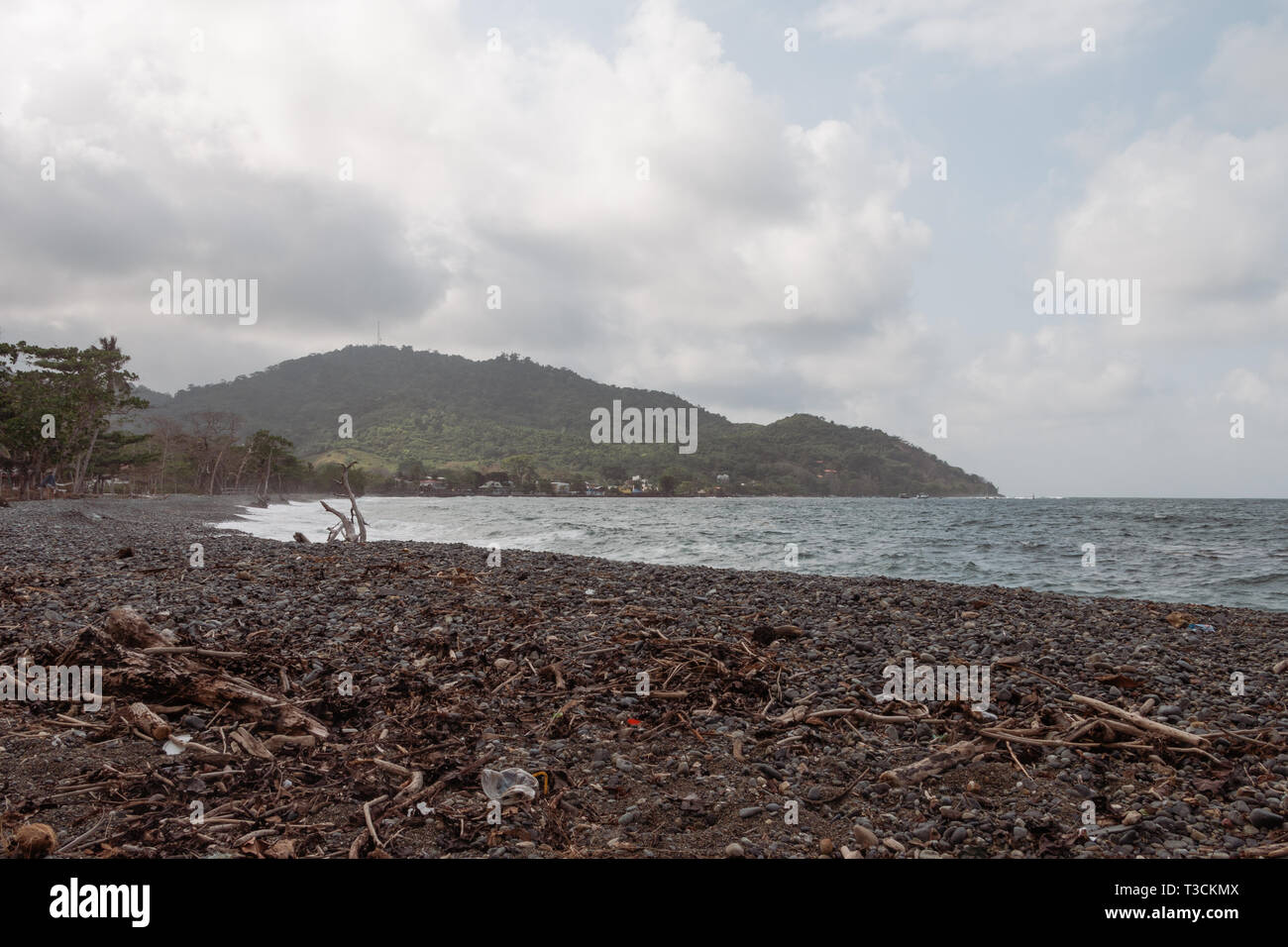 A rocky Caribbean beach in Capurganá, Acandí, Choco, Colombia ...