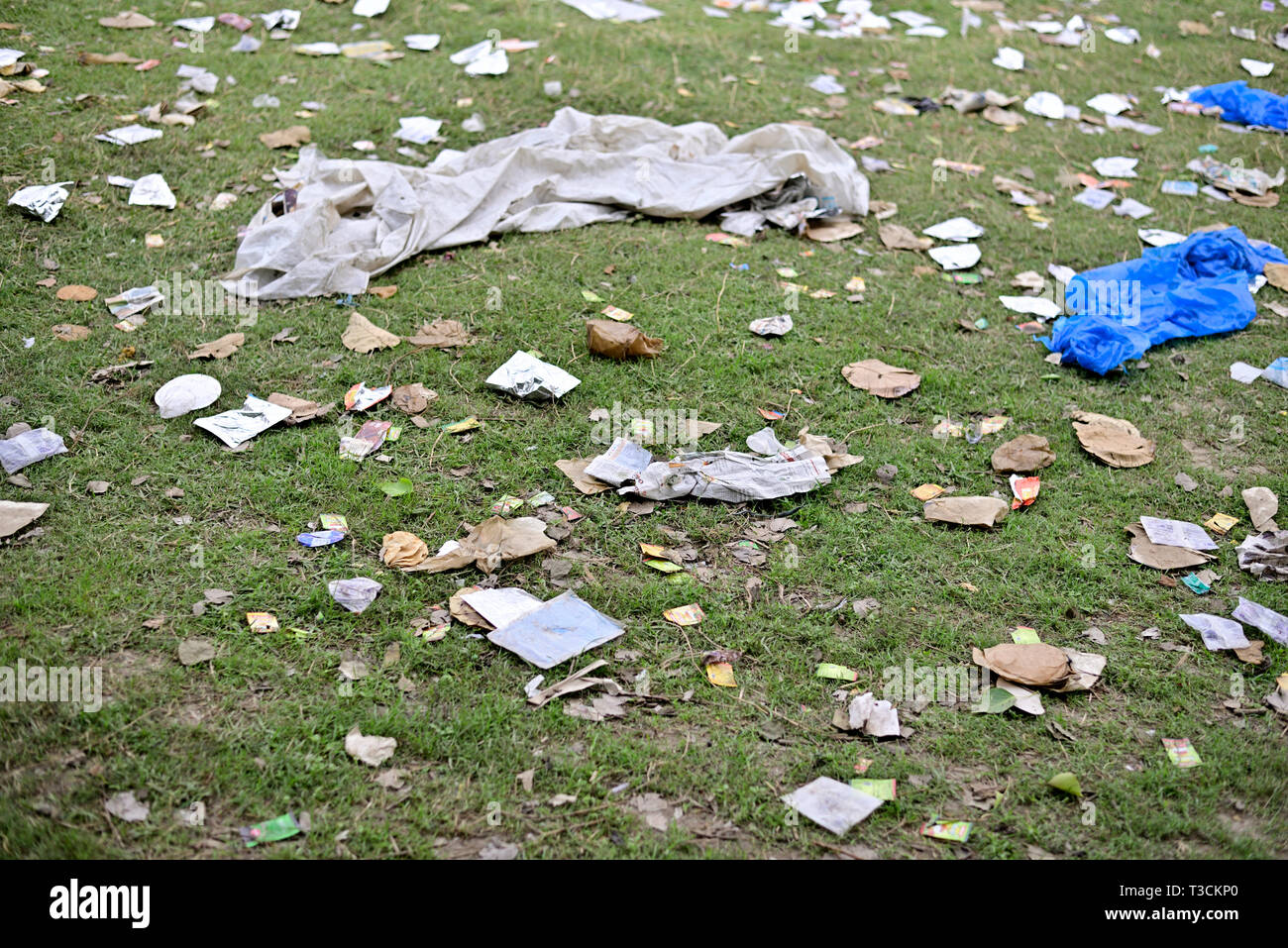 Waste plastic packets dumped hi-res stock photography and images - Alamy