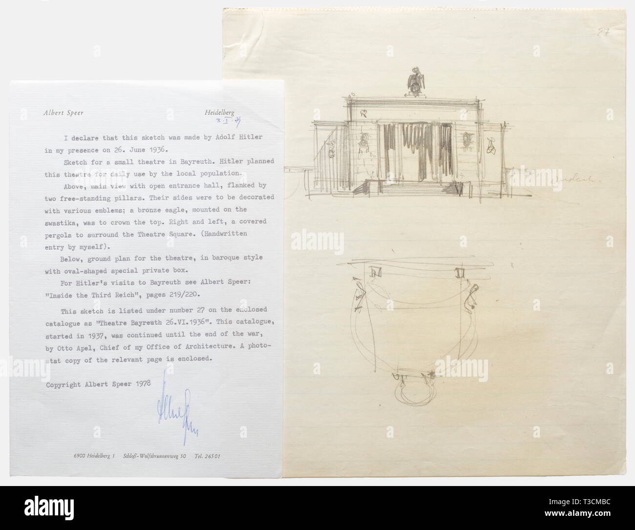 Hitlers Sketch His High Resolution Stock Photography and Images - Alamy