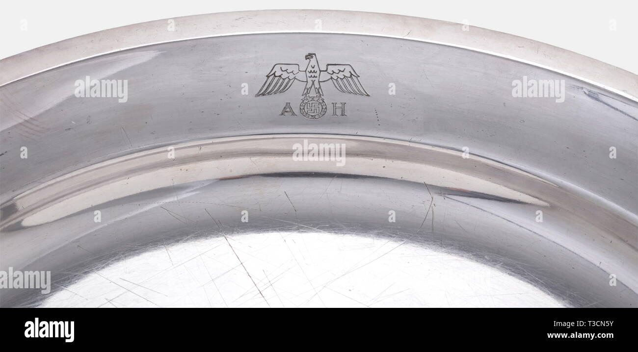 Adolf Hitler a large, round serving platter from his personal ...