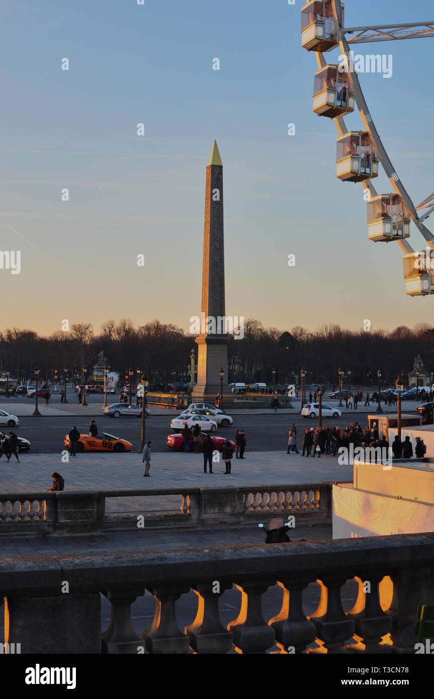 Paris, France - 02/08/2015: Luxor Obelisk "Place de la Concorde Stock ...