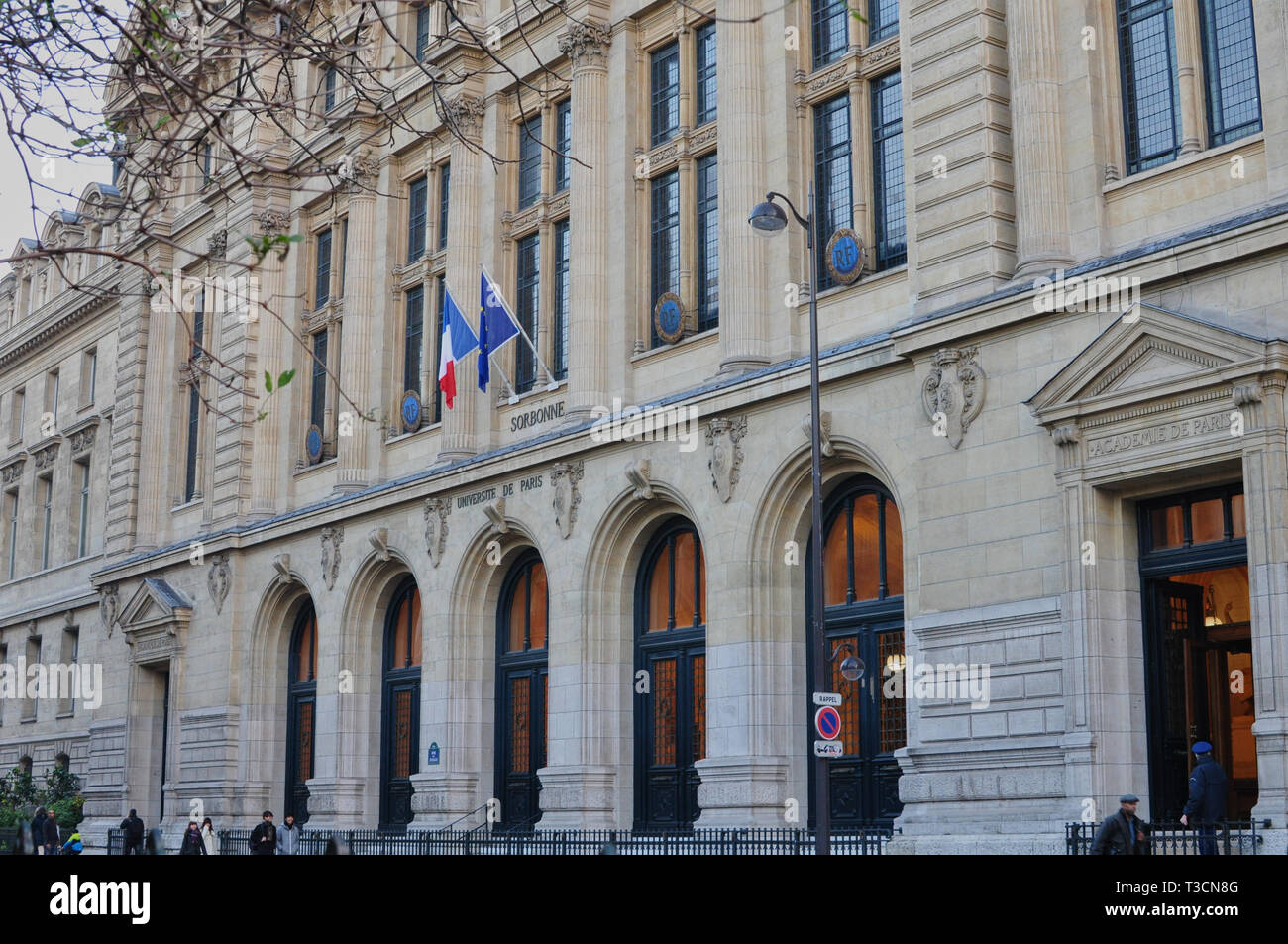 Paris, France - 02/10/2015: University of Paris, Sorbonne Stock Photo ...