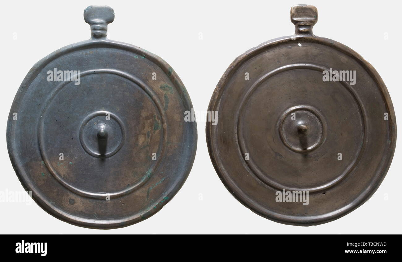 A pair of decorative discs for a bridle, Central Europe, Bronze Age ...