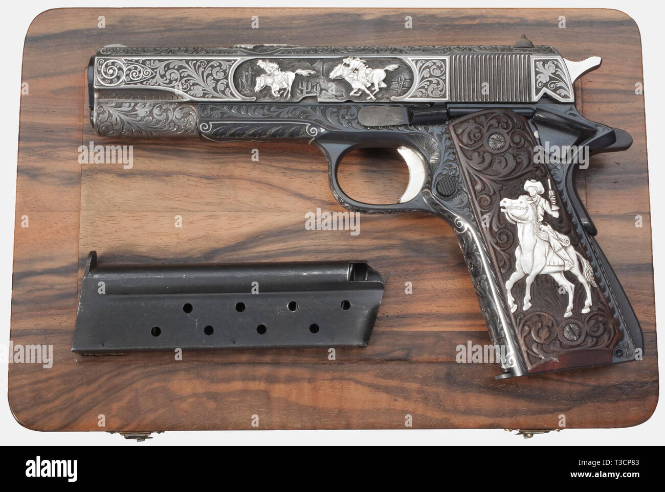 Colt 1911 Silver Engraved