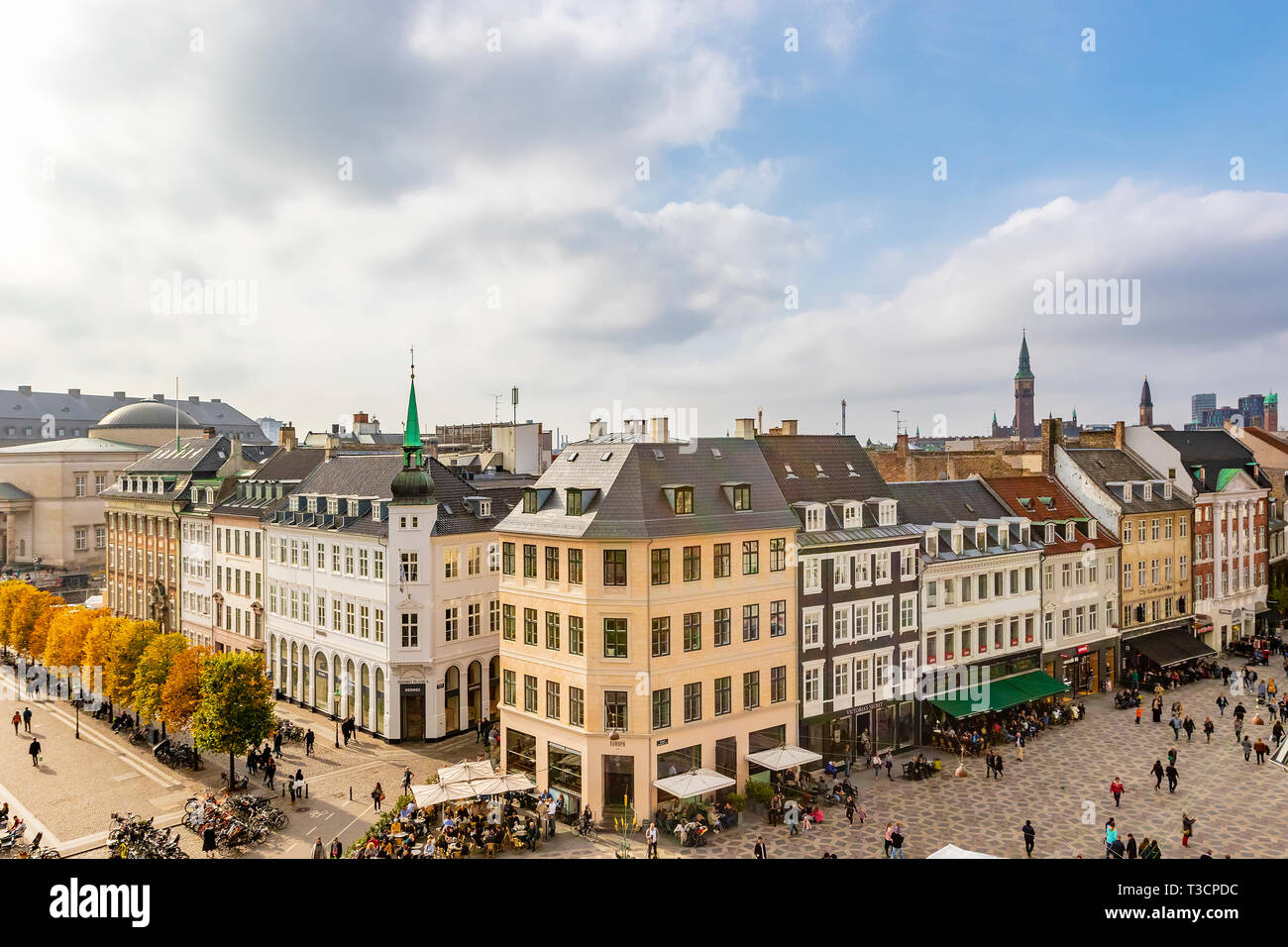 Copenhagen, Denmark - October 6, 2018: Copenhagen in the fall, people ... Copenhagen, Denmark - October 6, 2018: Copenhagen in the fall, people ...