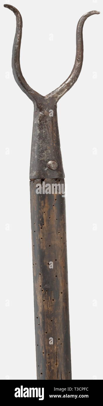 An early matchlock musket with musket rest, Nuremberg, dated 1568 ...