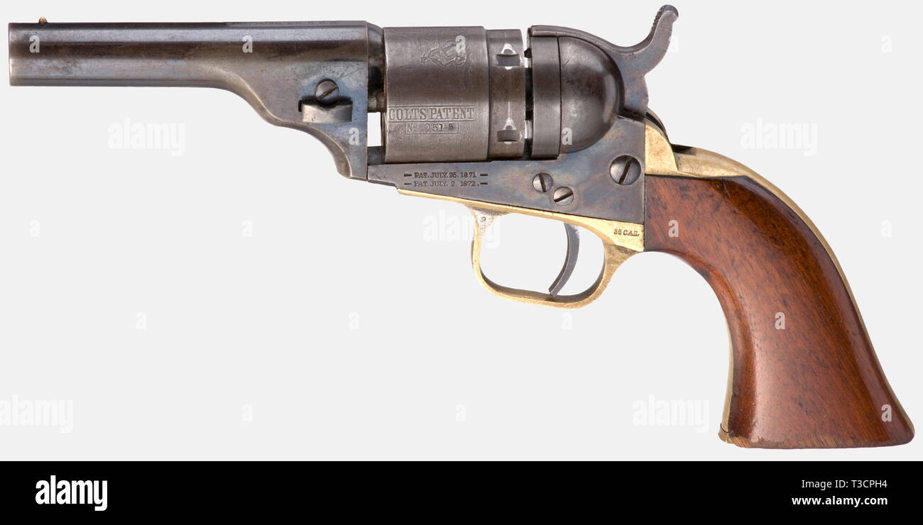 A Colt Small Frame Conversion, cal..38, no. 310515. Round, blued 3.5 ...