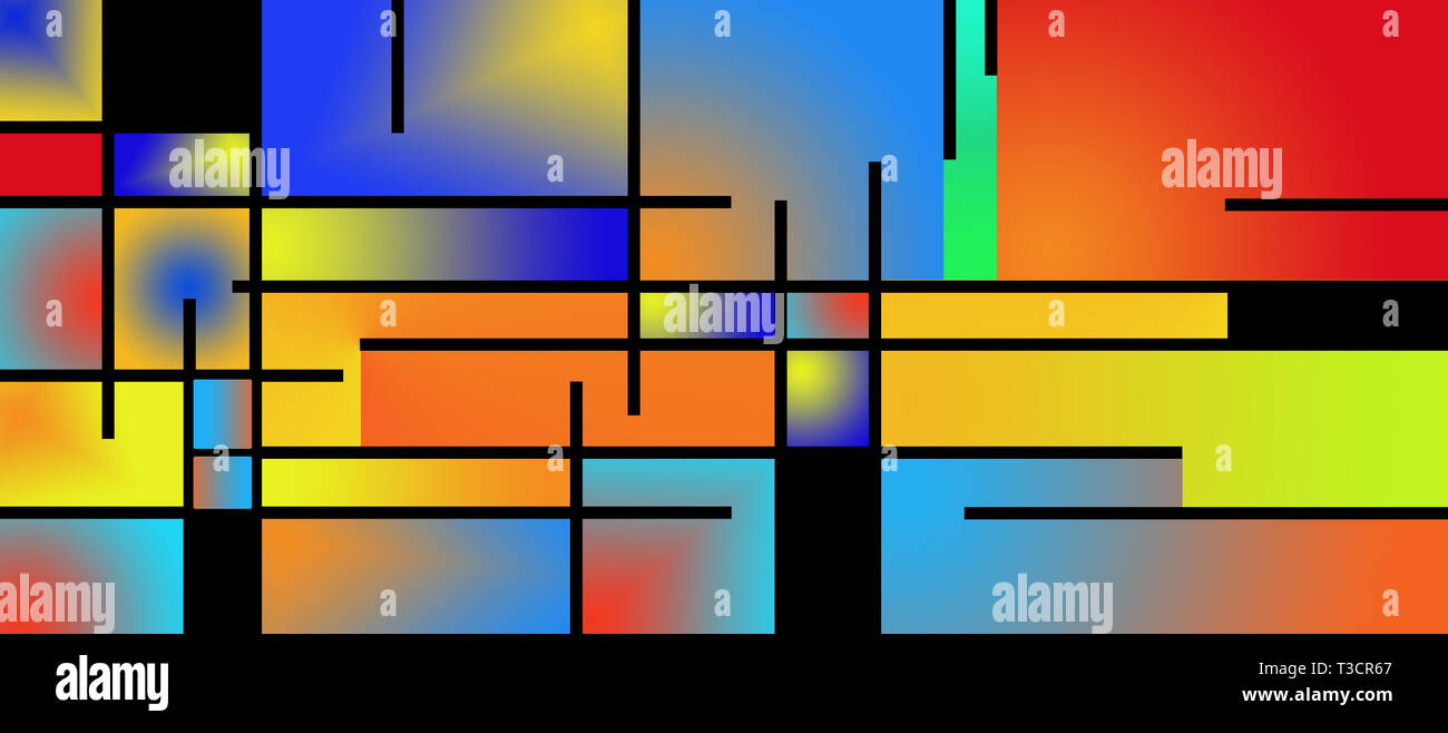 Digital abstract art divide hi-res stock photography and images - Alamy