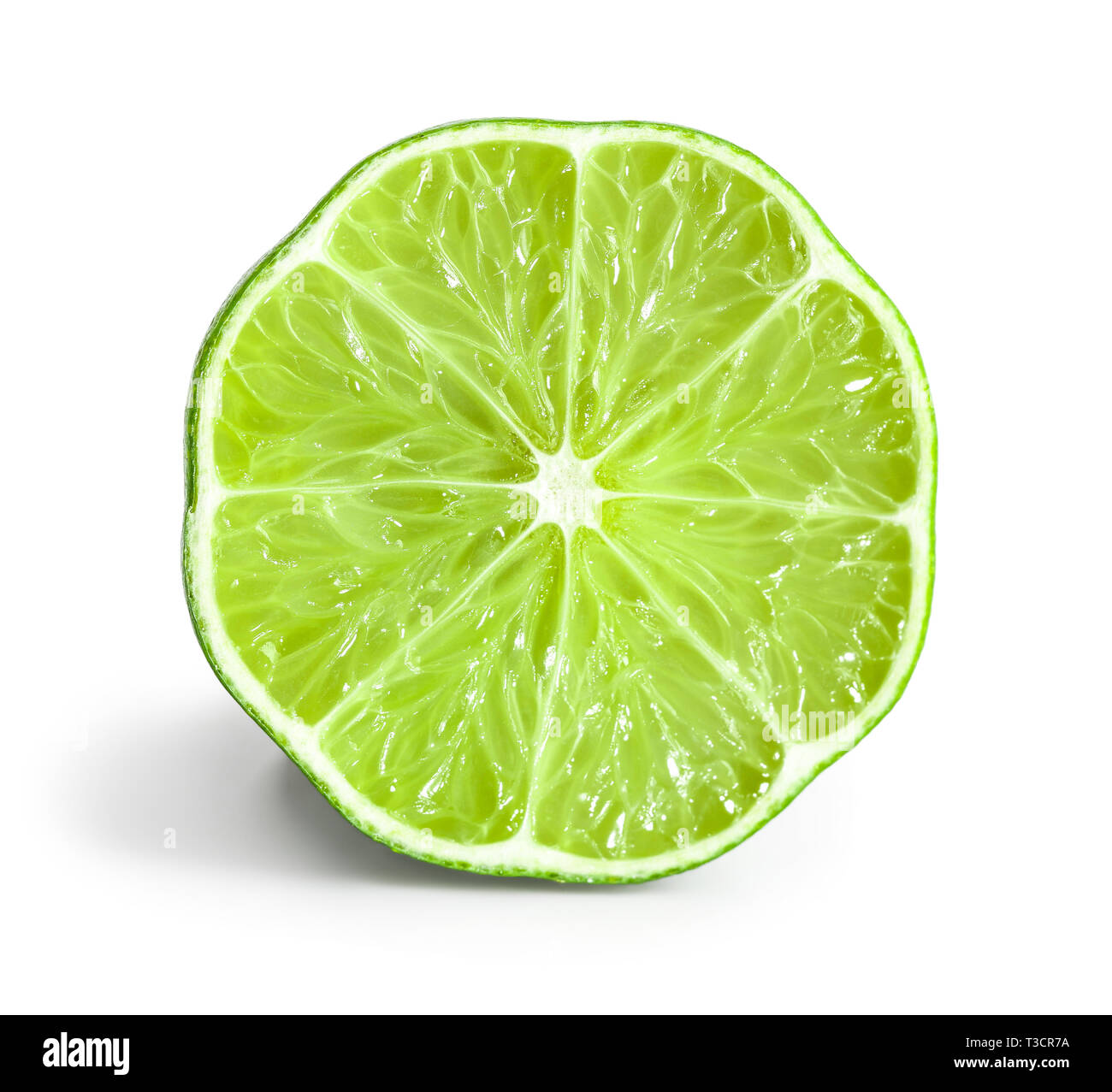 half lime isolated on white background closeup Stock Photo - Alamy