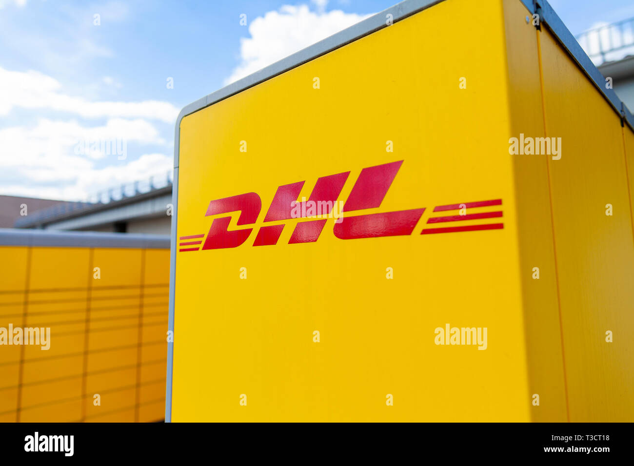 Dhl logistics logo hi-res stock photography and images - Alamy