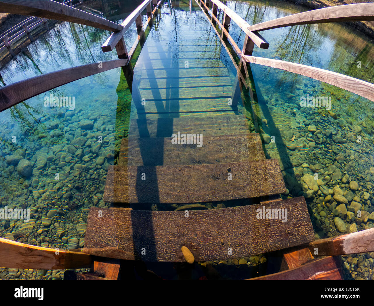 Stairs going to the green ocean water hi-res stock photography and ...