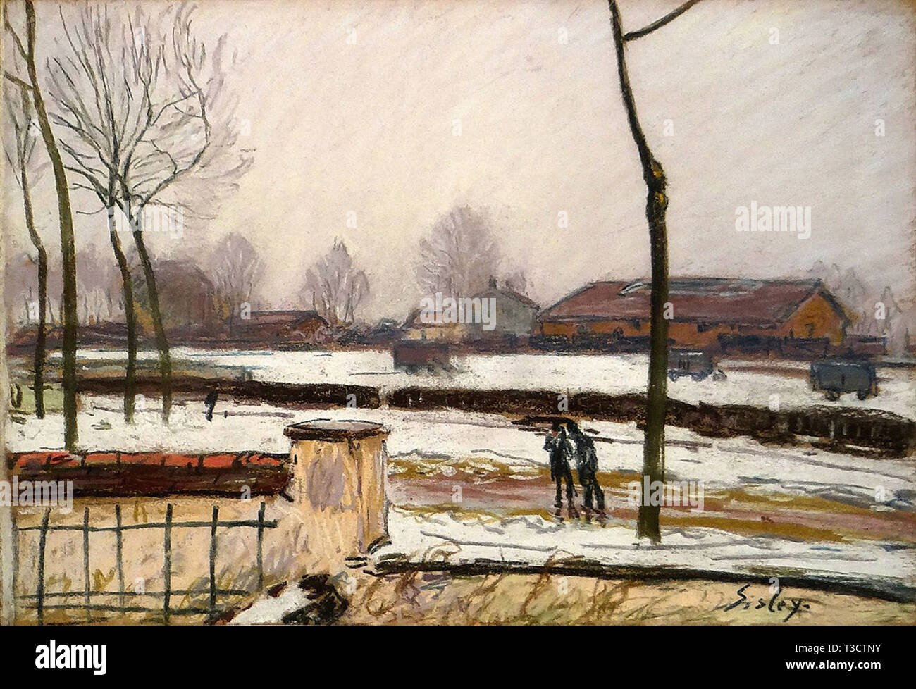 Alfred sisley winter hi-res stock photography and images - Alamy