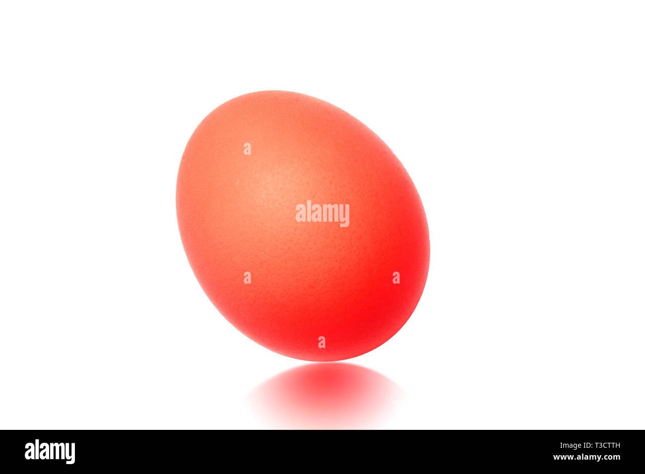 Red egg isolated on white background Stock Photo - Alamy